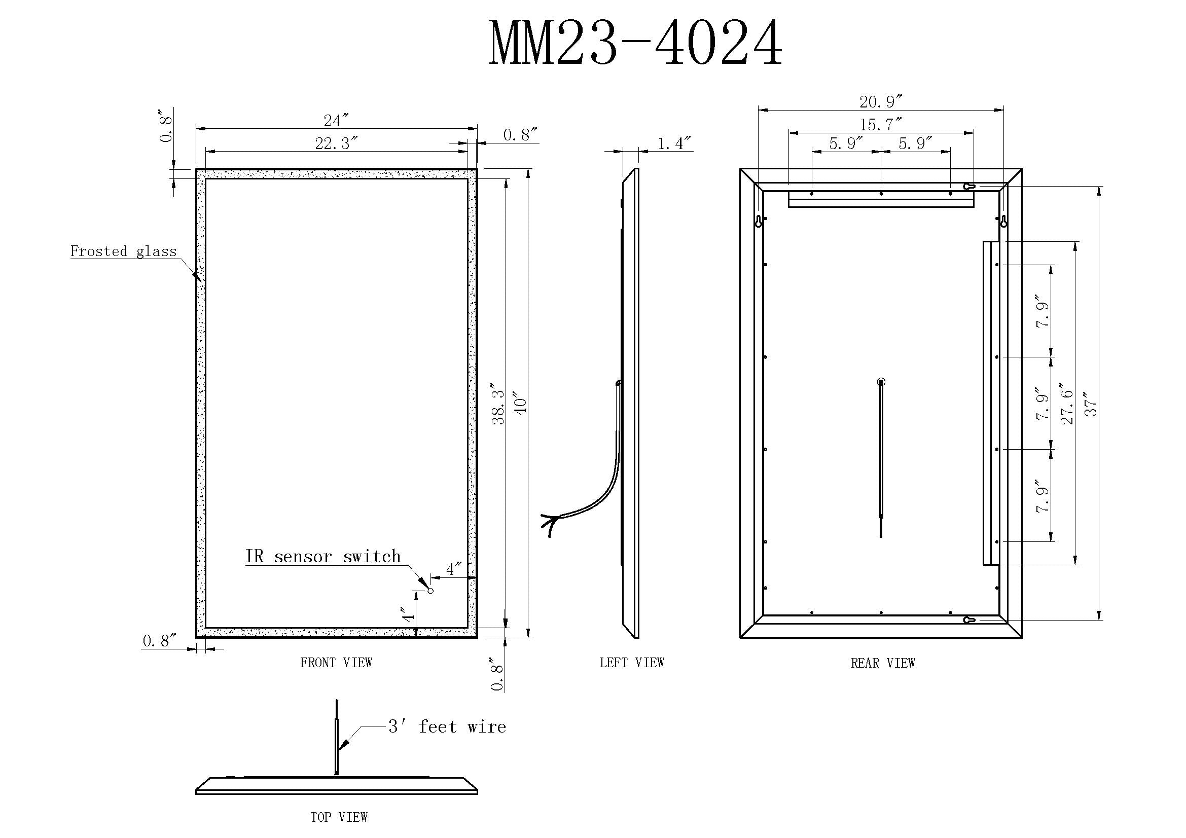 Neptune Illuminated Vanity Mirror | Modern Mirrors