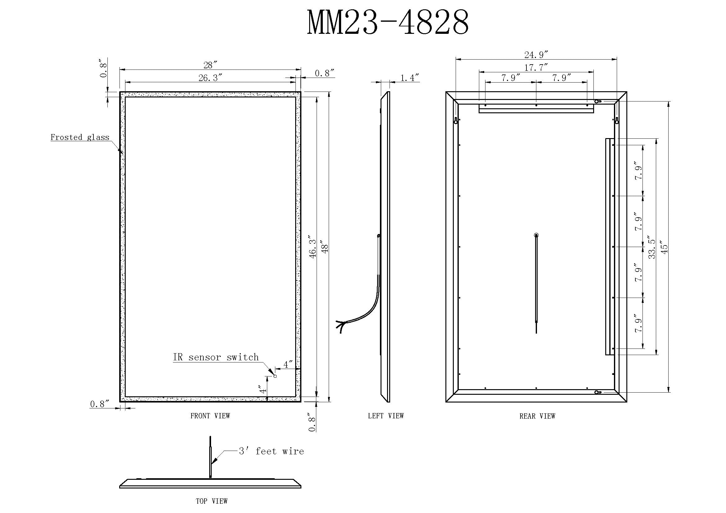 Neptune Illuminated Vanity Mirror | Modern Mirrors