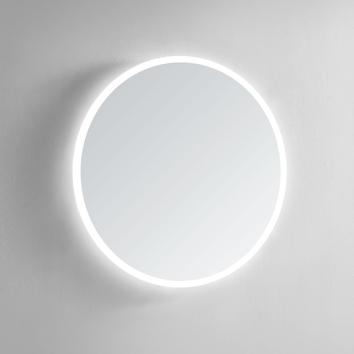 Luna Round Lighted Bathroom Vanity Mirror | Modern Mirrors