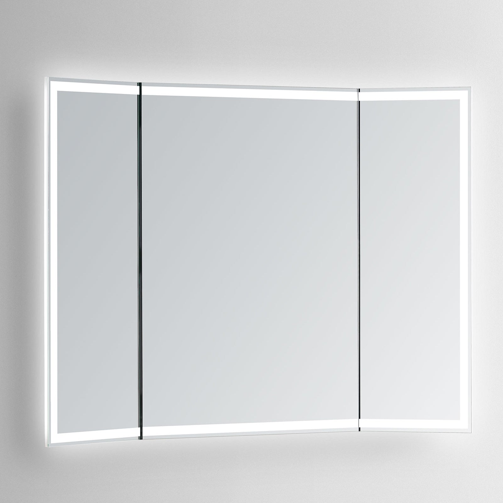 Tri Fold Vanity Mirror Large Modern Octagonal Tri Fold Wall Bathroom